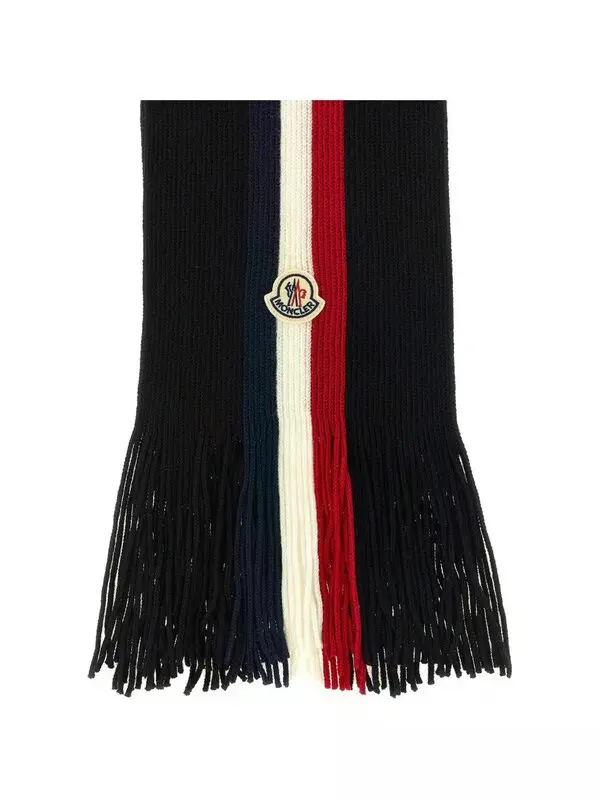Moncler Tricolour Wool Scarf