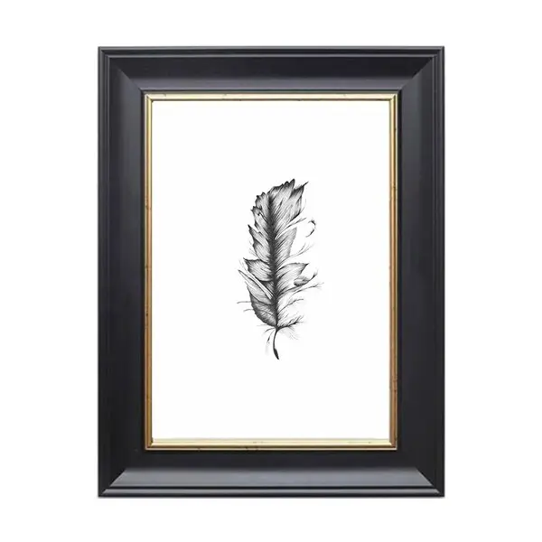 JOHANNA FLEMING Biro Pencil Feather Fine Art Print