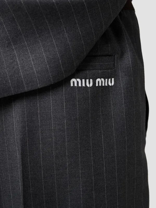Miu Miu Pinstripe Pants
