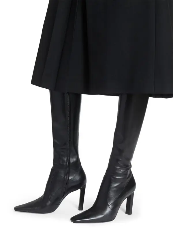 Saint Laurent Francoise Boots In Smooth Leather