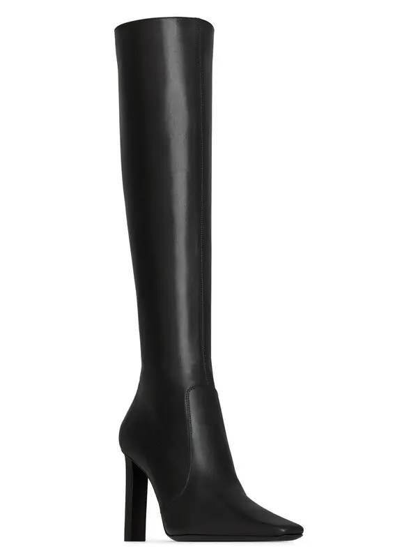 Saint Laurent Francoise Boots In Smooth Leather