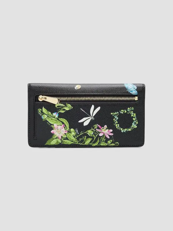 FERRAGAMO Eden Shoe-print Gancini Leather Wallet