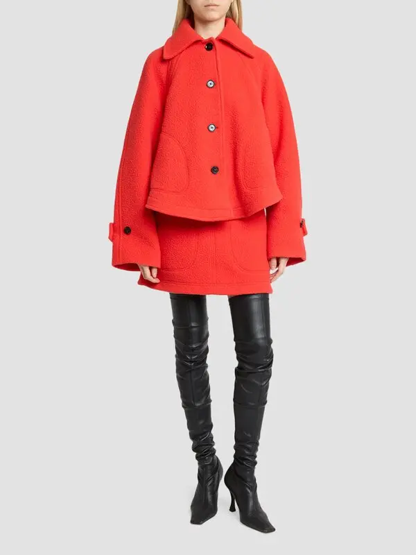 Proenza Schouler Clarice Casentino Wool-blend Mini Skirt