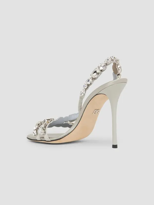 Dolce & Gabbana Embellished Leather Sandals