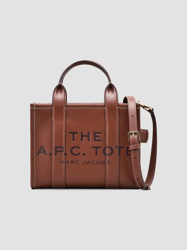 MARC JACOBS X A.P.C. Marc Jacobs X A. P.c. The A. P.c. X Marc Jacobs Small Leather Tote Bag