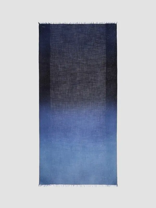 Faliero Sarti Kus Kus Sequin Wool-silk Scarf - Navy