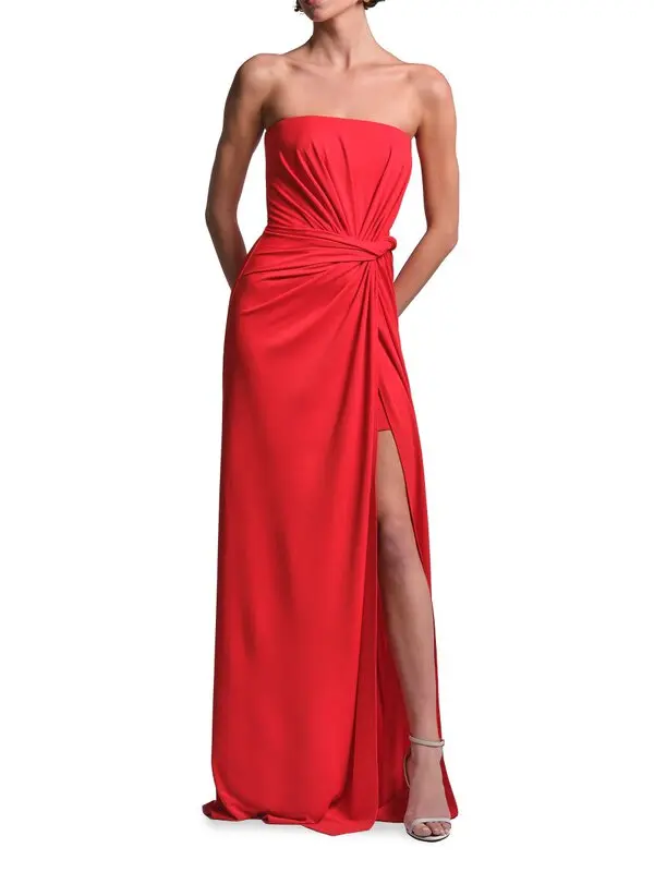 Bcbgmaxazria Stella Twisted Strapless Gown