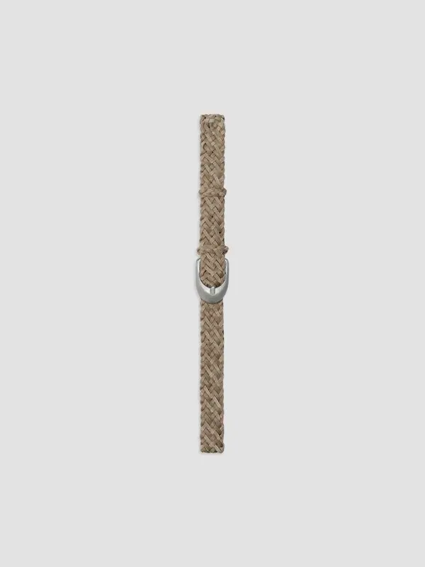 NAGHEDI Sonora Striped Suede Woven Belt - Bluff
