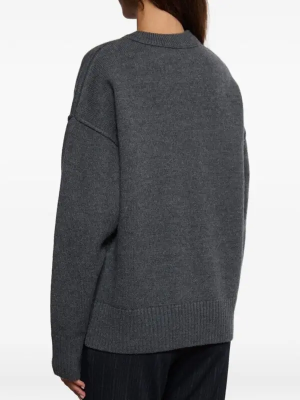 AMI Paris De Coeur Wool Crewneck Sweater