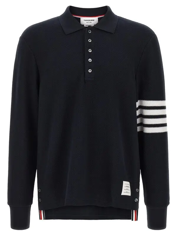 Thom Browne 4 Bar' Polo Shirt - Blue