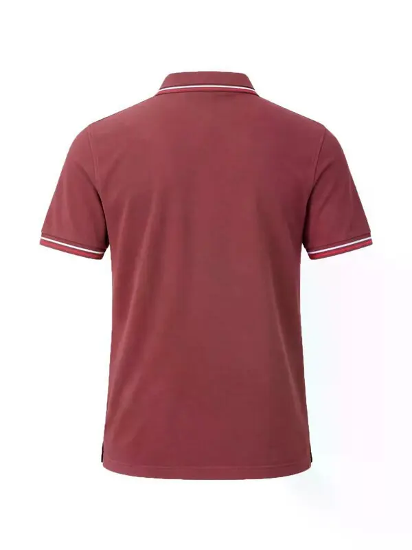 BLAUER. Agassiz Logo-patch Tipped Polo Shirt - Red