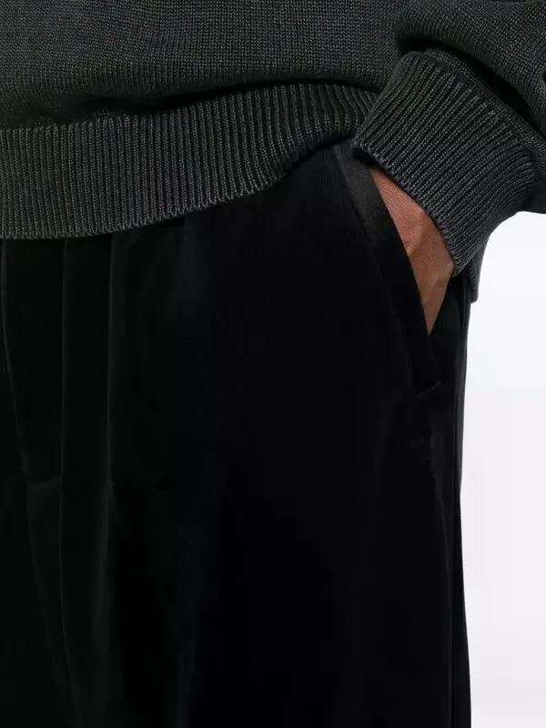 Y3 Velvet-effect Trousers