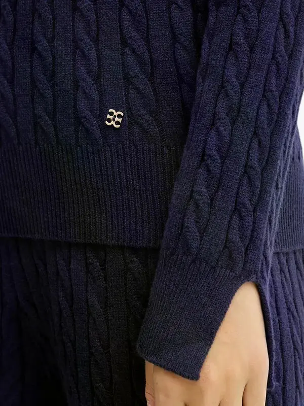 Chantelle Twist Hooded Cable-knit Jumper