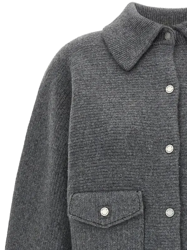Guest In Residence Felt Bomber Jacket - Gray