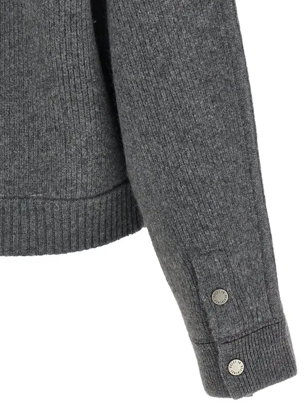 Guest In Residence Felt Bomber Jacket - Gray
