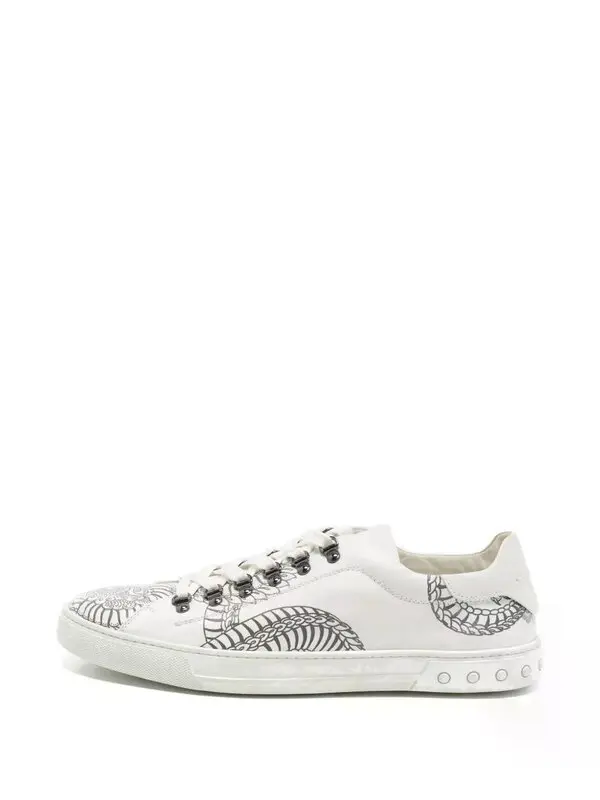 TOD'S Leather Low-top Sneakers - White