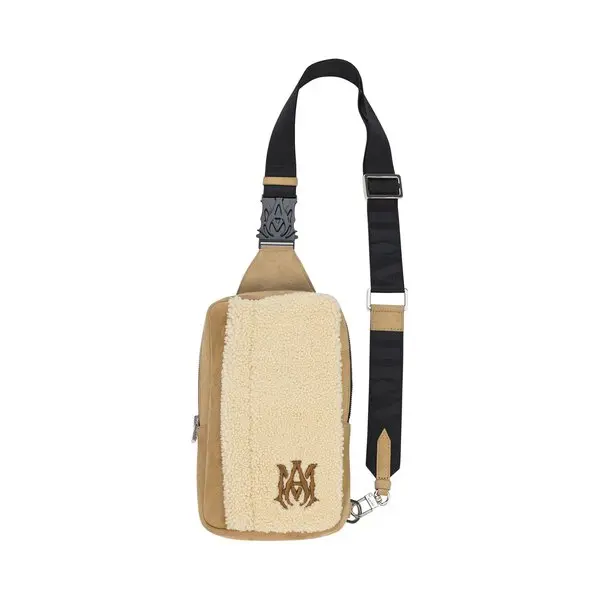 Amiri Natural Shearling Sling Bag 'beige