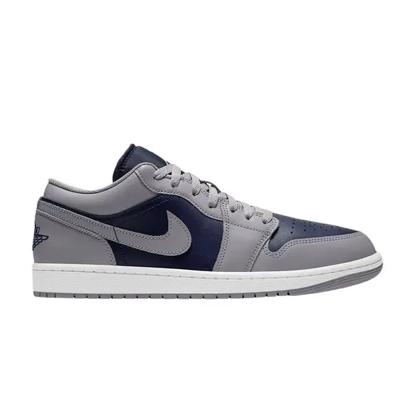 JORDAN 1 Low 'tech White College Navy