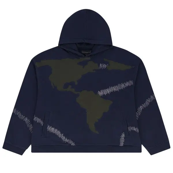 WHO DECIDES WAR Pangia Pullover Hoodie 'indigo