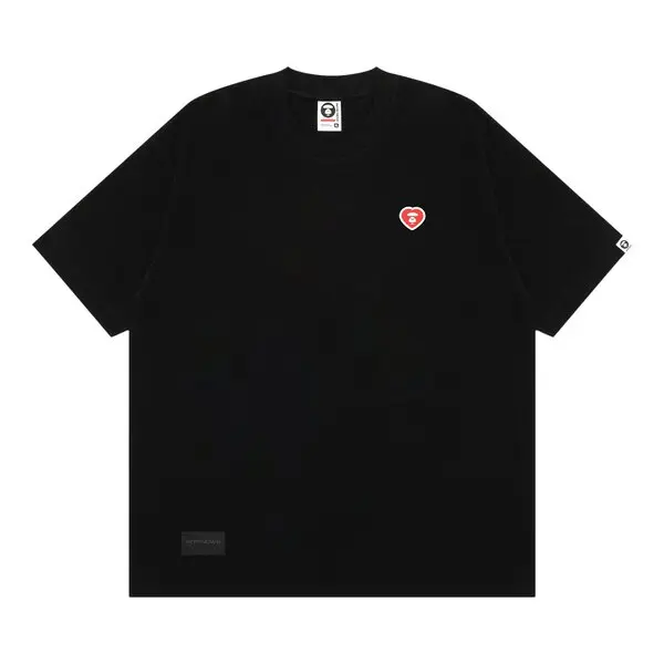 AAPE Moonface Heart Patch Tee