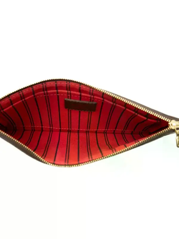 LOUIS VUITTON 2014 Damier Ebene Neverfull Mm Pouch