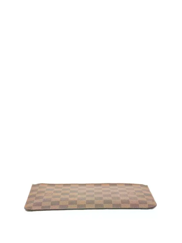 LOUIS VUITTON 2014 Damier Ebene Neverfull Mm Pouch