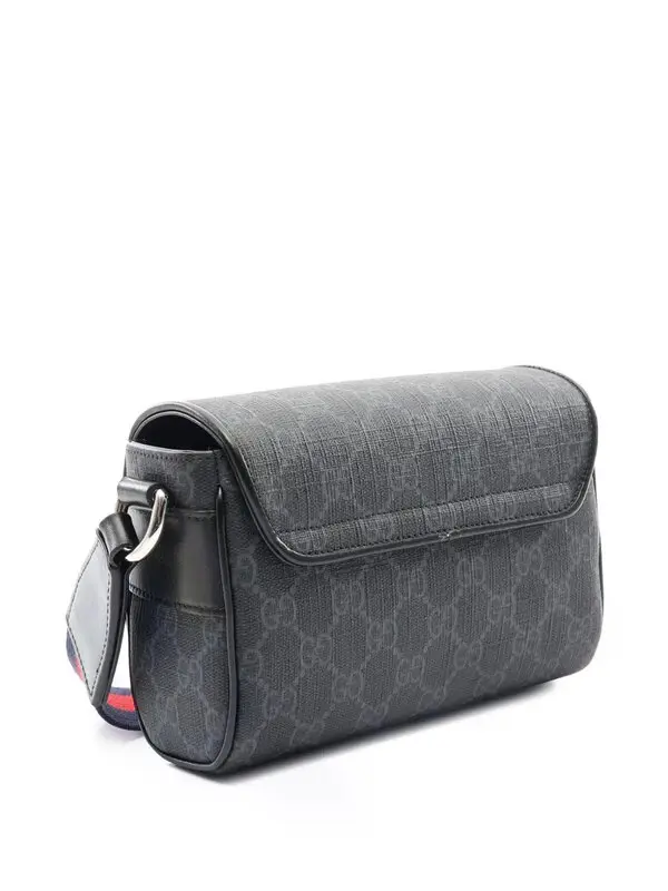 Gucci 2016-2026 Gg Supreme Web Flap Messenger Bag Crossbody Bag