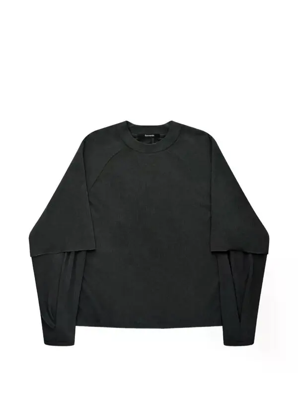 SEVENTH Layered Raglan-sleeve T-shirt - Grey