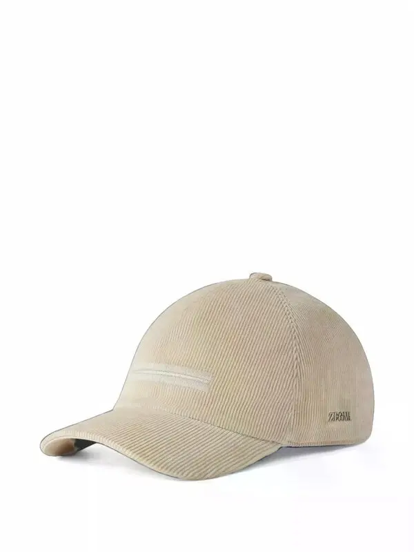 Zegna White Cashco Baseball Cap