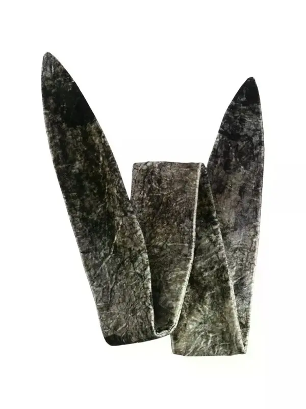 ZIGGY CHEN Crinkled-effect Pointed-tip Scarf