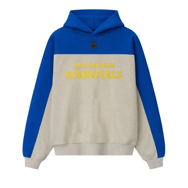 Fear Of God Rams 90s Relaxed Hoodie 'vanilla Heather - Grey