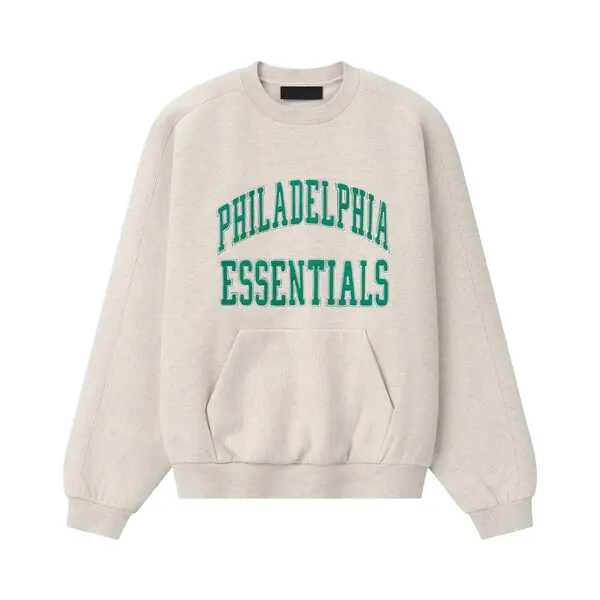 Fear Of God Eagles 90s Relaxed Crewneck 'marble Heather