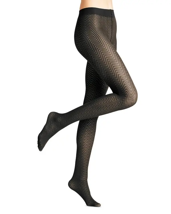 Falke Chevron Tights - Black