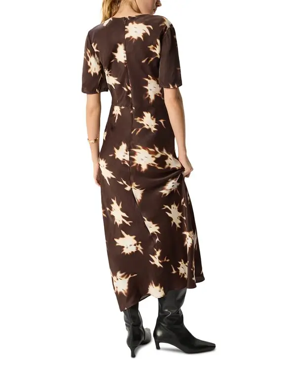 Whistles Short Sleeve Midi Dress