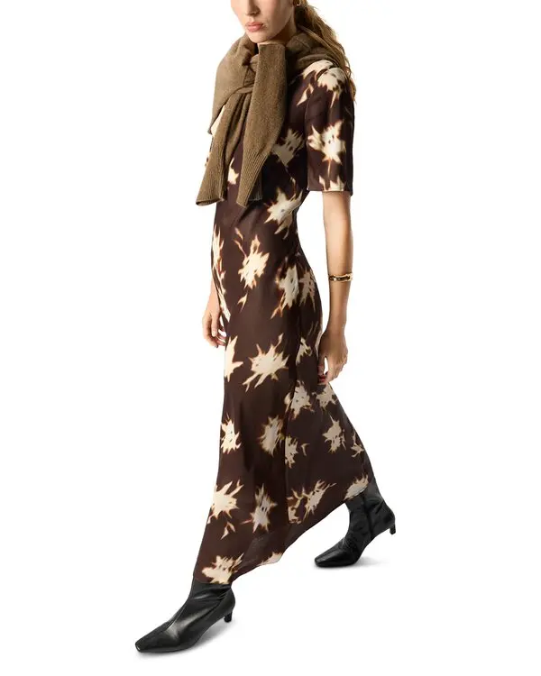Whistles Short Sleeve Midi Dress