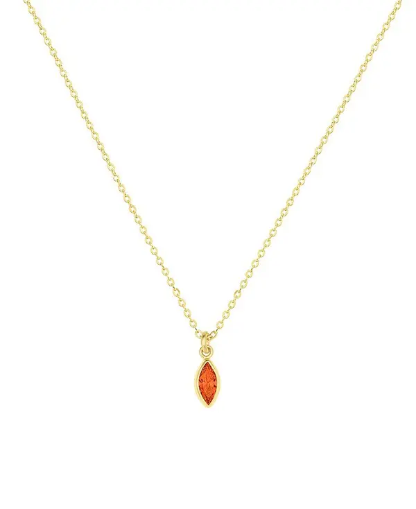 SET & STONES Marquise Birthstone Charm Necklace - July