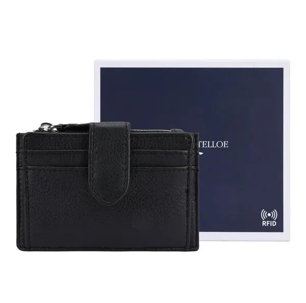 Paul Costelloe Carl Leather Cradholder - Black