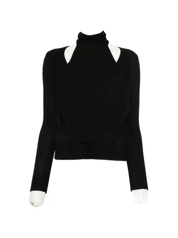 Gimaguas Cut-out Wrap-style Sweater