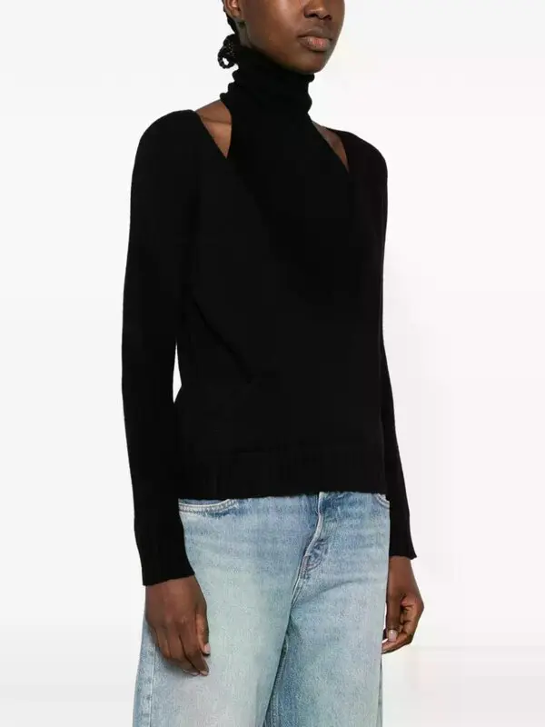 Gimaguas Cut-out Wrap-style Sweater