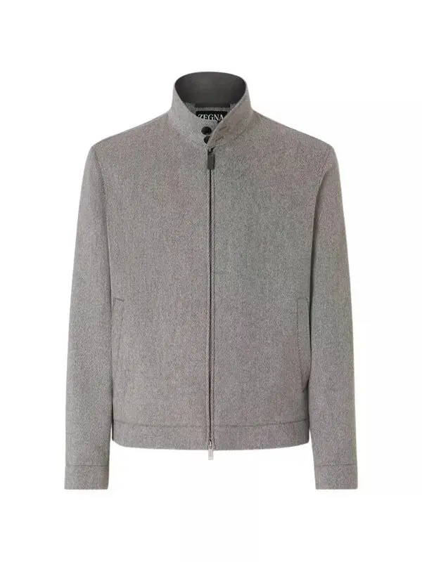 Zegna Mélange Wool And Cashmere Blouson