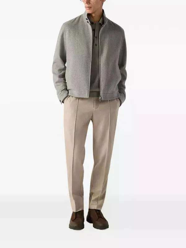 Zegna Mélange Wool And Cashmere Blouson