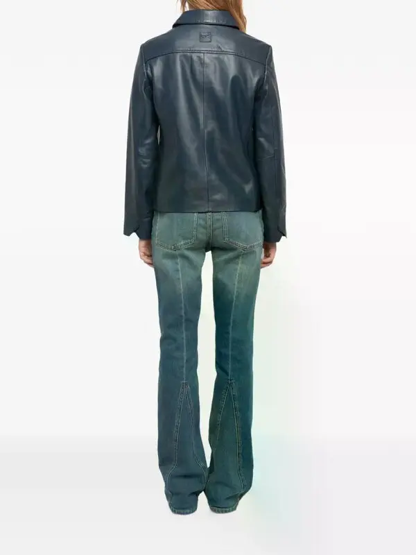 Zadig&Voltaire Liamys Leather Jacket - Blue