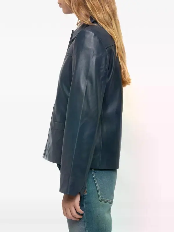 Zadig&Voltaire Liamys Leather Jacket - Blue