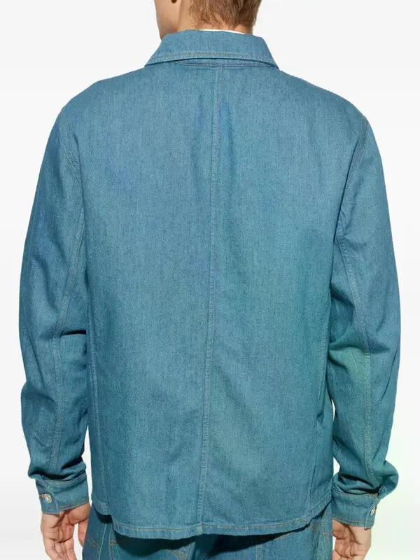 Kenzo Embroidered-logo Denim Jacket