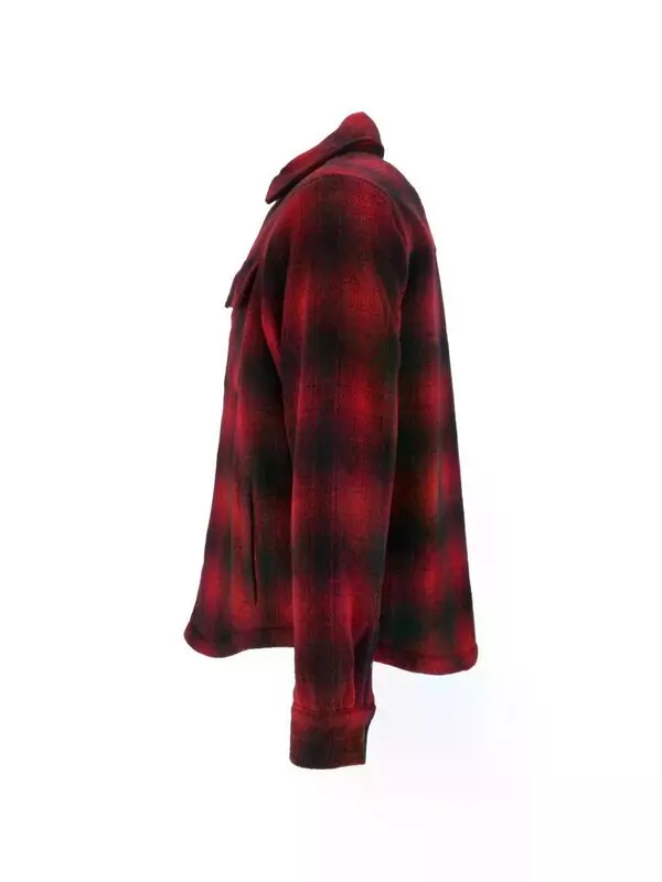 SCHOTT Check-pattern Overshirt Jacket