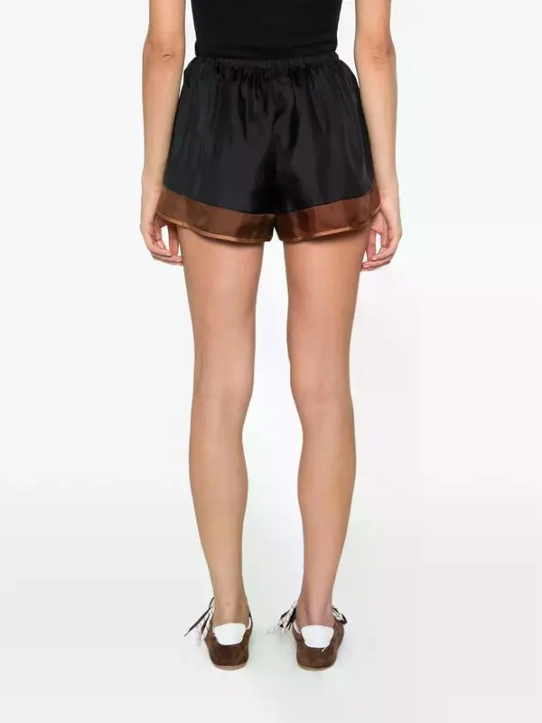 FRAME The Ritz Contrast-trim Drawstring Shorts
