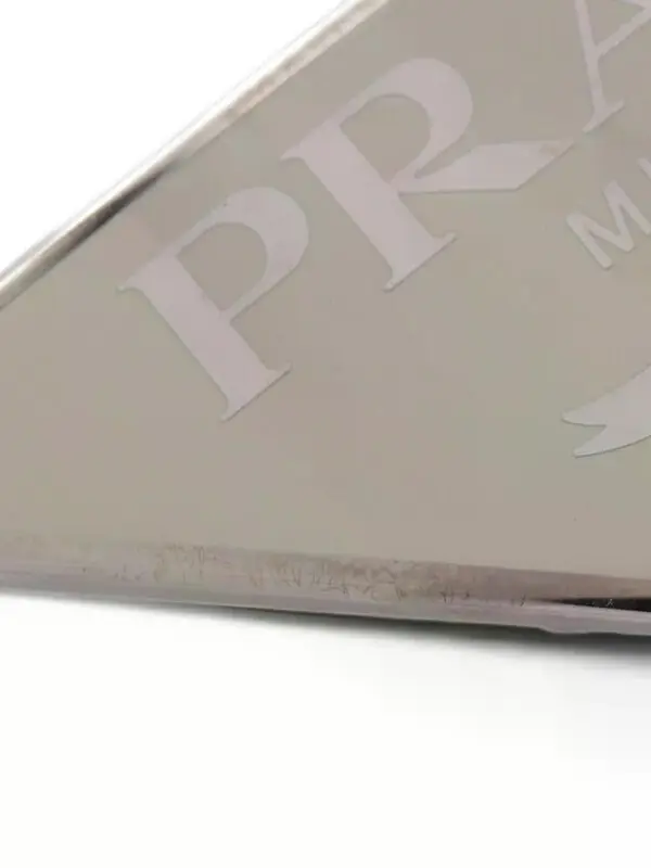 Prada 2010s Triangle Logo Belt Buckle