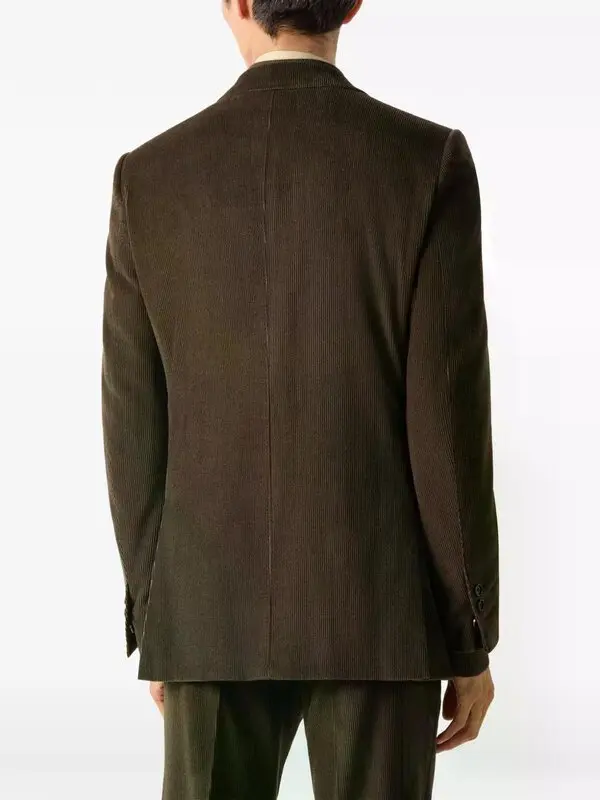 Zegna Dark Olive-green Royal Cord Jacket