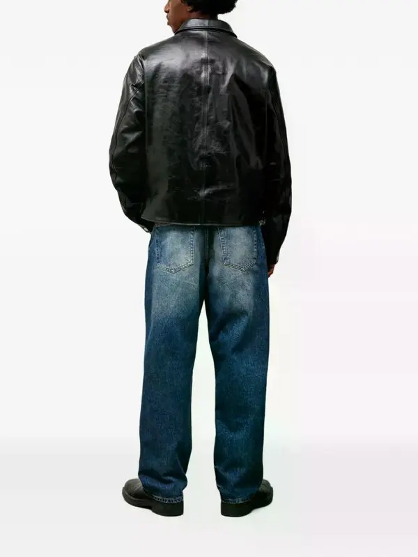 StÜssy Zip-up Leather Jacket