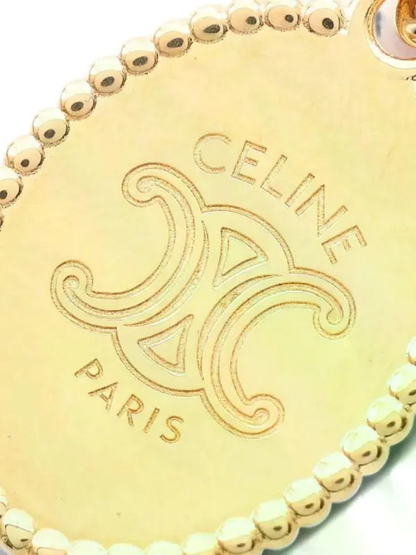 Celine 2020s Triomphe-medal Necklace
